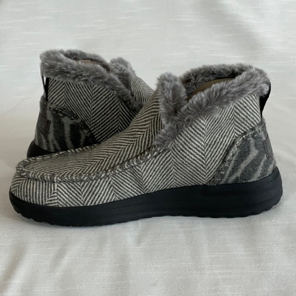 Shoes | Hey Dude Denny Herringbone Grey | Poshmark